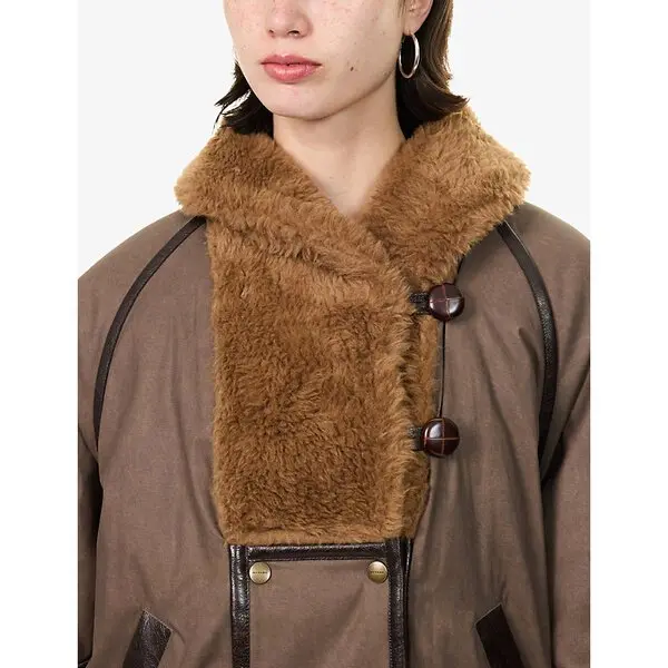 Isabel Marant Étoile Olinka Faux-fur Collar Padded Jacket