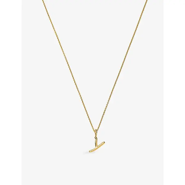 MISSOMA Curly Molten Mini Initial Necklace