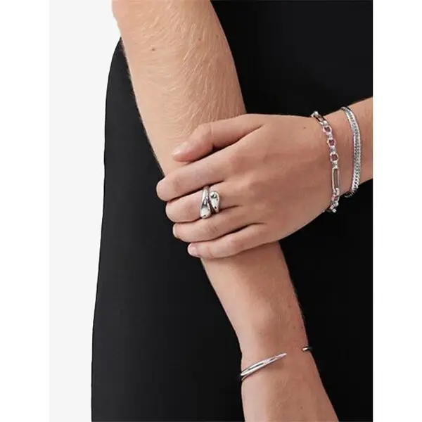 MISSOMA Savi Sterling- Double Droplet Ring