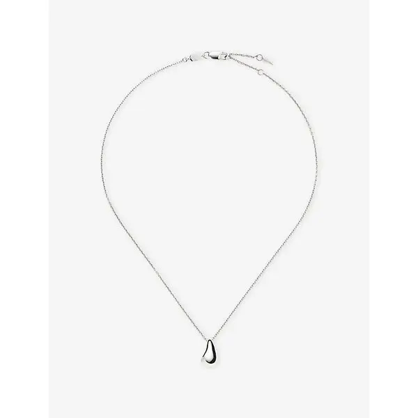 MISSOMA Savi Sculptural Droplet 925 Sterling Pendant Necklace - Silver