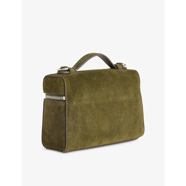 Tory Burch Romy Slim Top-handle Suede Cross-body Bag - Leccio