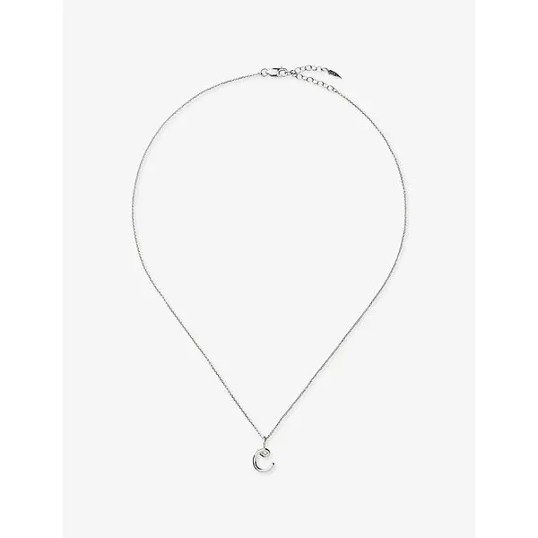 MISSOMA Curly Molten Mini Initial C Sterling Necklace - Silver