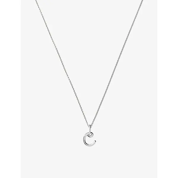 MISSOMA Curly Molten Mini Initial C Sterling Necklace