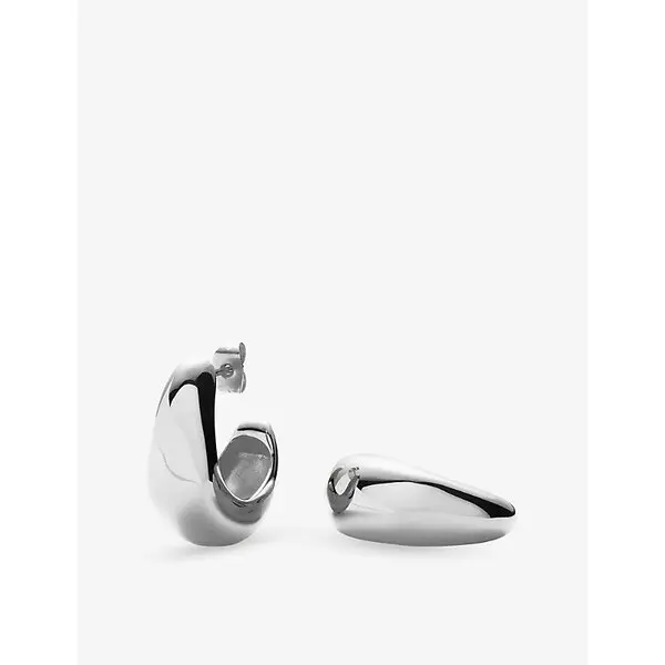 MISSOMA Dome Medium -plated Hoop Earrings - Silver