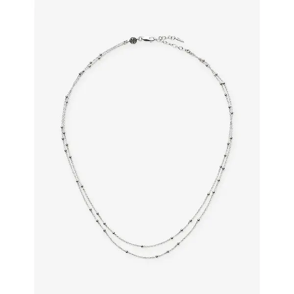 MISSOMA Beaded Sterling- Double Chain Necklace