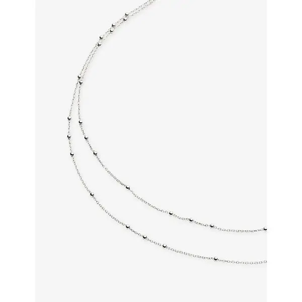 MISSOMA Beaded Sterling- Double Chain Necklace