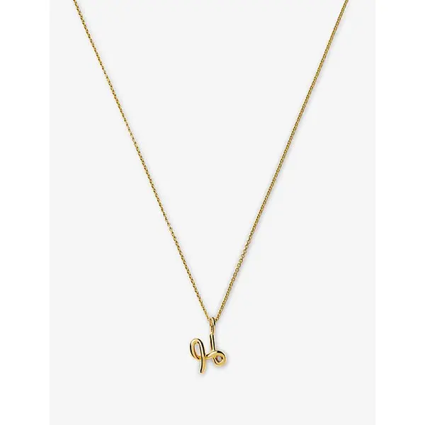 MISSOMA Curly Molten Mini Initial H 18ct Vermeil Necklace