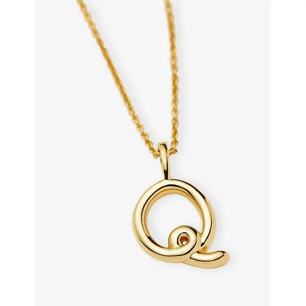 MISSOMA Curly Molten Mini Initial Q 18ct Vermeil Necklace