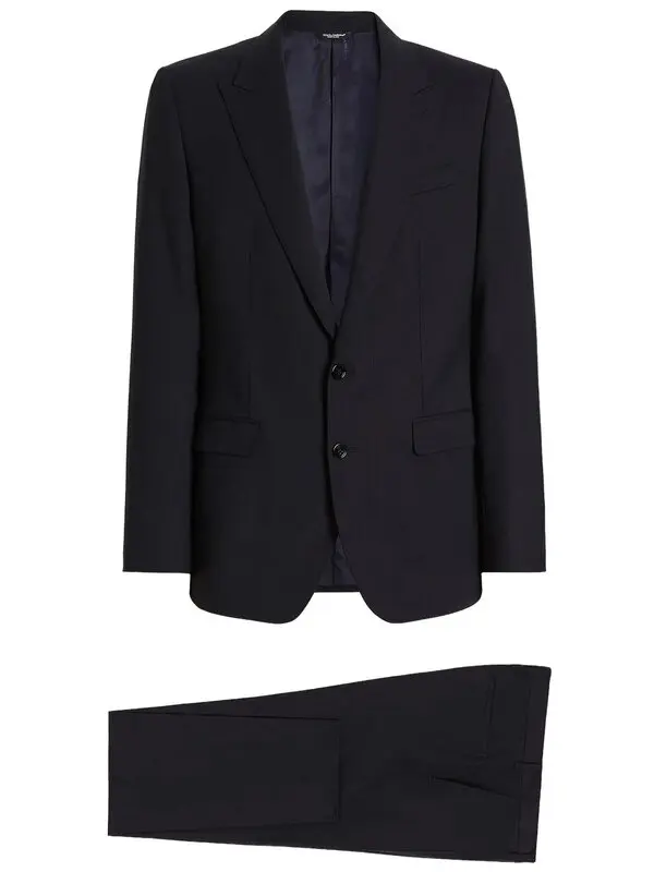 Dolce & Gabbana Single-breasted Martini Light Suit In Wool Gabardine