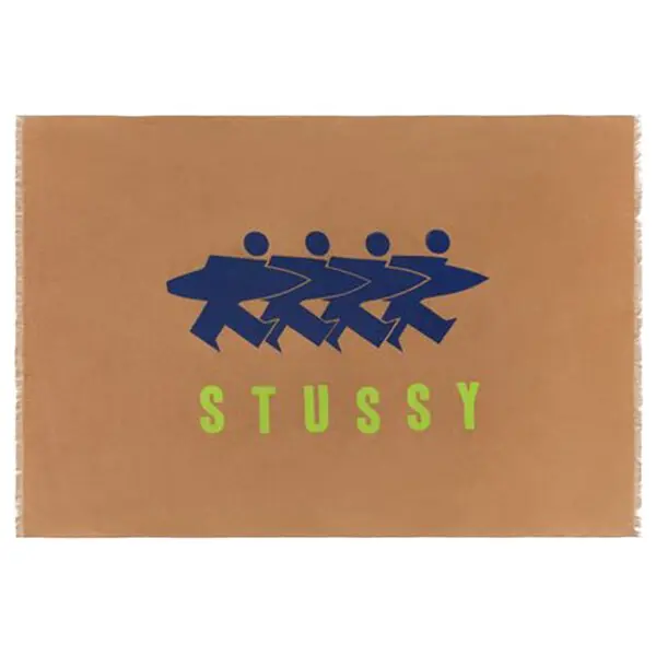 StÜssy Linen Surfman Beach Blanket - Brown