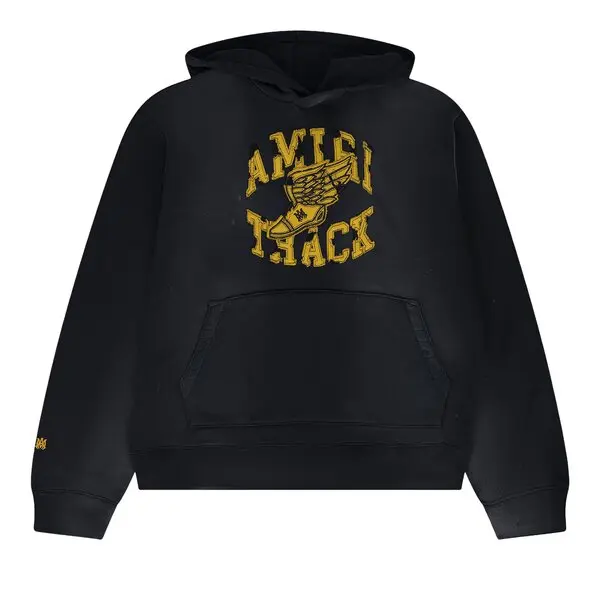 Amiri Faded Track Patch-embellished Hoodie