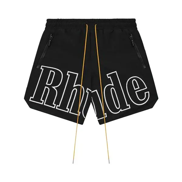 Rhude Logo Shorts /yellow