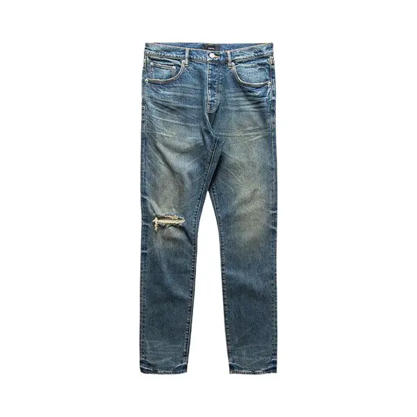 PURPLE BRAND P005 Stratos Vintage Knee Slit Jean - Blue