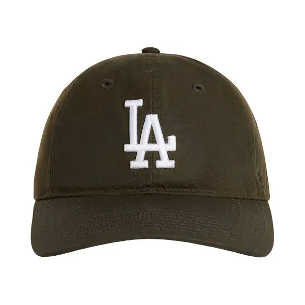 Kith X '47 For The Los Angeles Dodgers Waxed Cotton Franchise Ls Cap - Brown