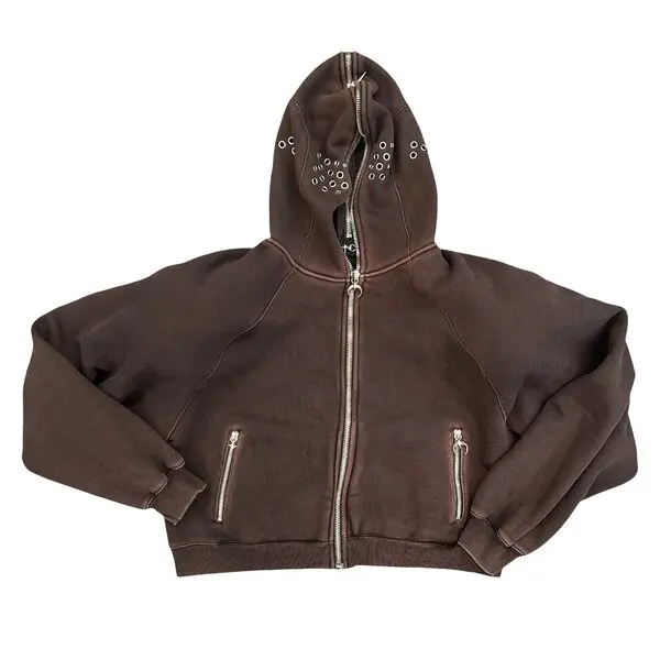 THUG CLUB Bulk Shoulder Gladiator Zip-up Hoodie