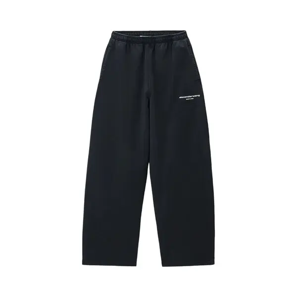 Alexander Wang Logo Print Mid-rise Relaxed Sweatpant 'washed
