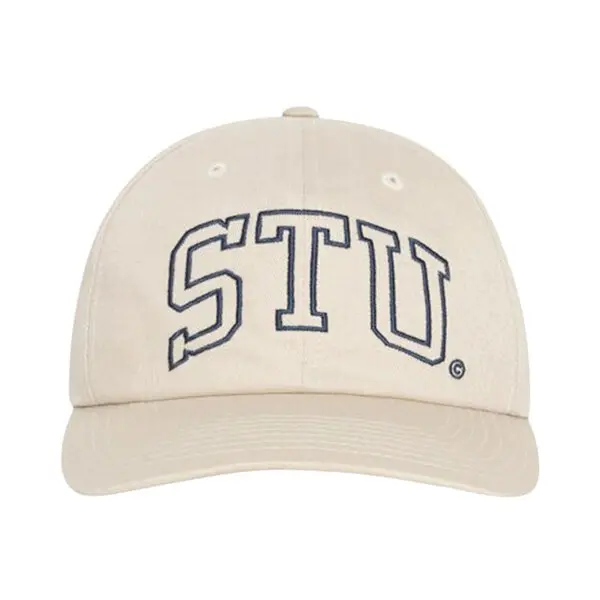 StÜssy Stu Arch Strapback Cap - Cream