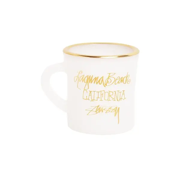 StÜssy Laguna Milk Glass Mug - White