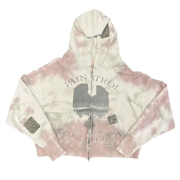 SEKRIT SAINTS Pain Zip-up Hoodie