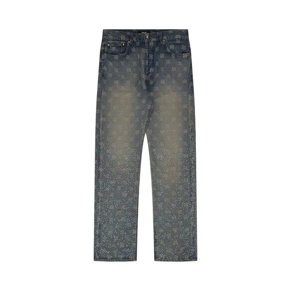 Amiri Crystal Burst Ma Paisley Straight Jean