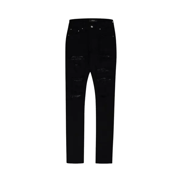 Amiri Od Crystal Thrasher Skinny Jeans