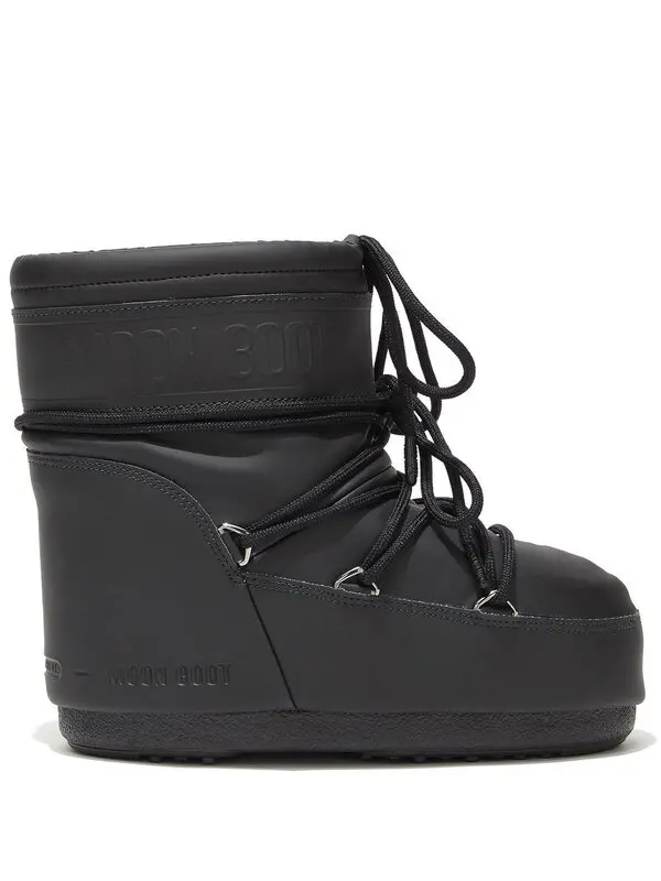 Moon Boot Icon Low Rubber Boots - Black