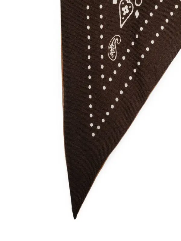 Destin Printed Bandana Foulard - Brown