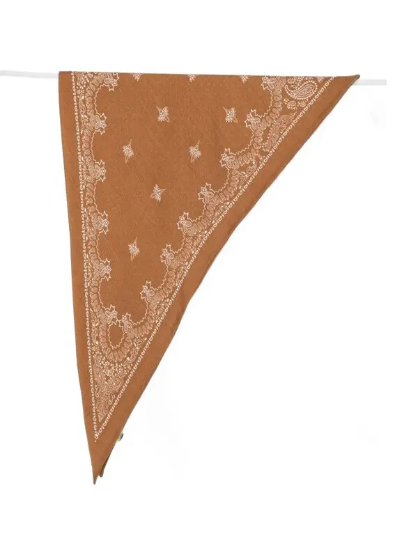 Destin Printed Bandana Foulard - Brown