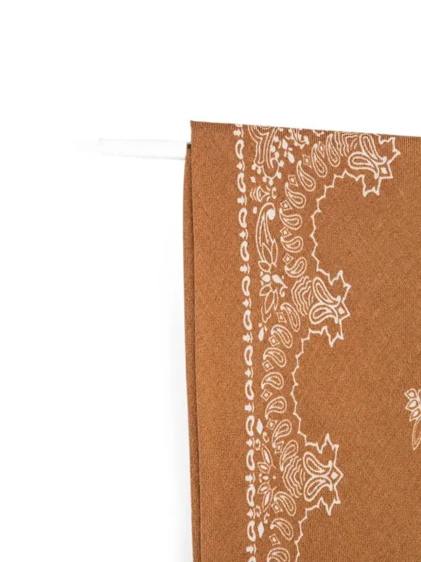 Destin Printed Bandana Foulard - Brown