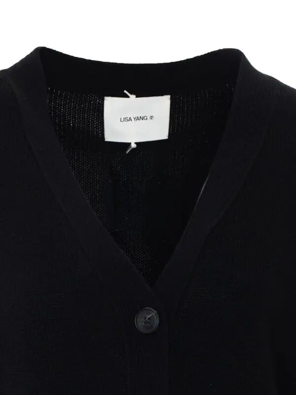 LISA YANG Danni Cashmere Cardigan - Black