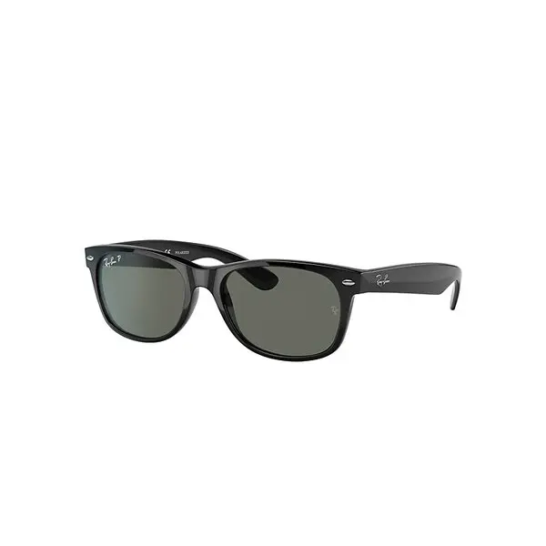 Ray-ban New Wayfarer Flash Sunglasses Frame Silver Lenses - Black