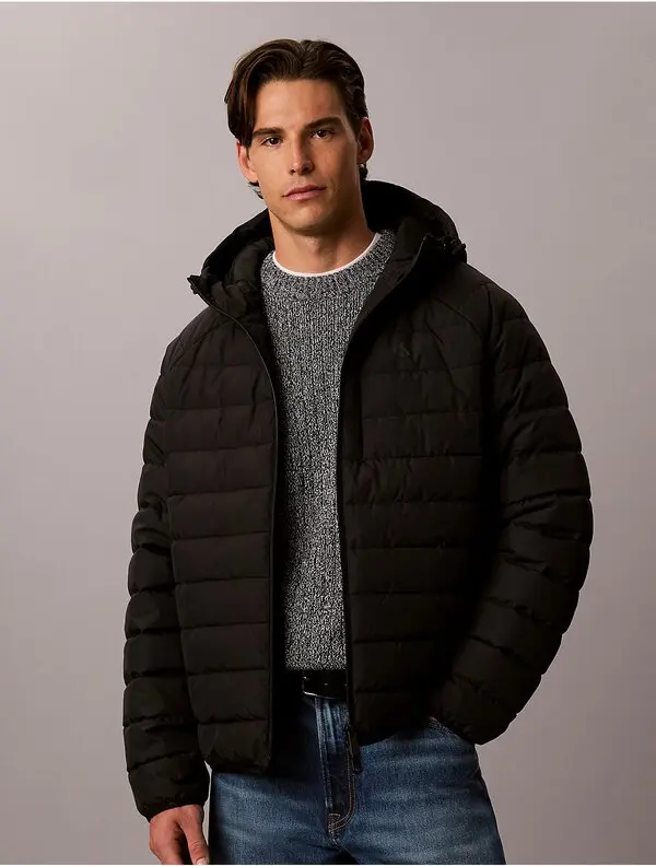Calvin Klein Lightweight Ripstop Puffer Jacket - Black
