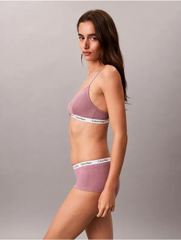 Calvin Klein Carousel Cotton Stretch Pointelle Unlined Triangle Bralette