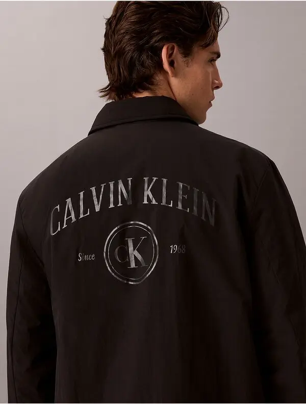 Calvin Klein Padded Nylon Shirt Jacket