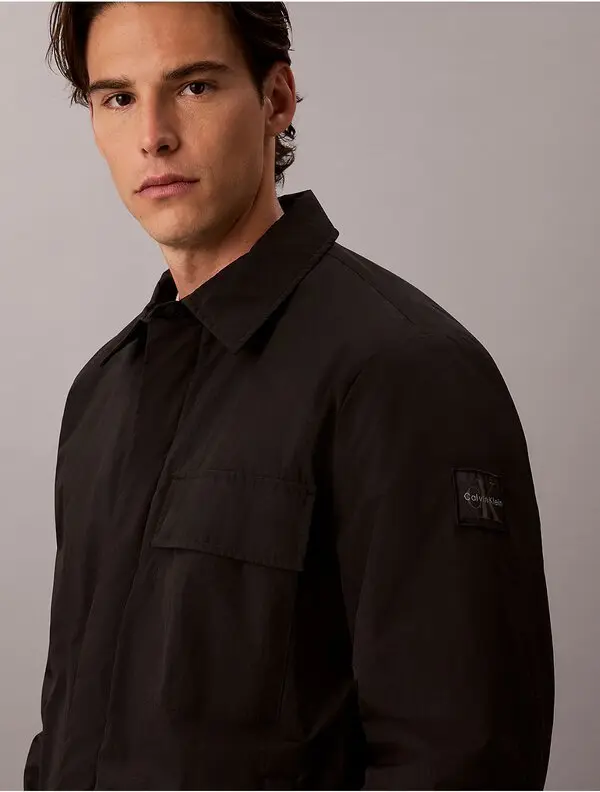 Calvin Klein Padded Nylon Shirt Jacket