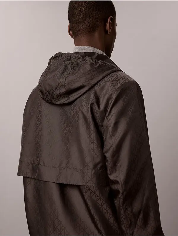 Calvin Klein Emblem Logo Nylon Windbreaker Jacket