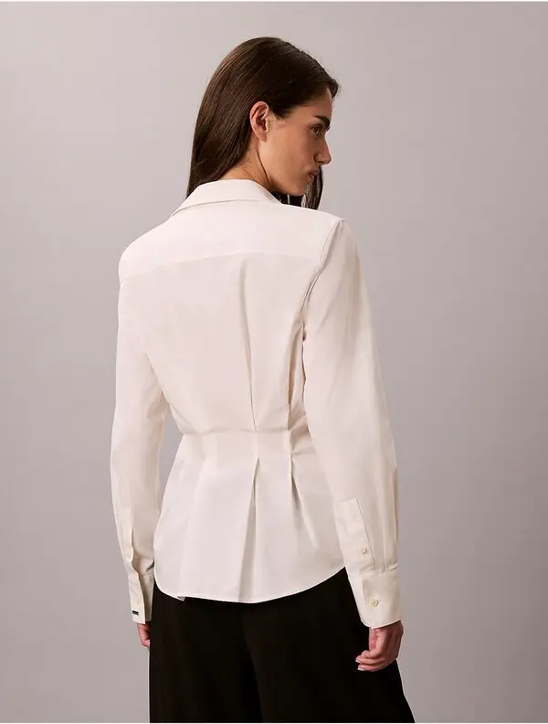 Calvin Klein Poplin Cotton Fitted Shirt