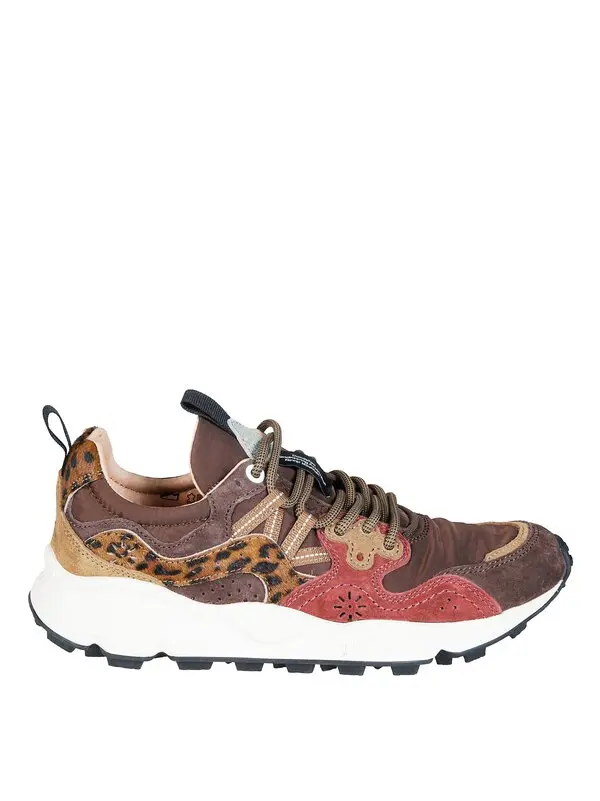 FLOWER MOUNTAIN Yamano 3 Suede & Pony Sneaker