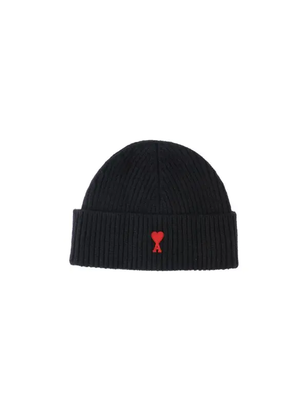 AMI Paris Wool Beanie Hat