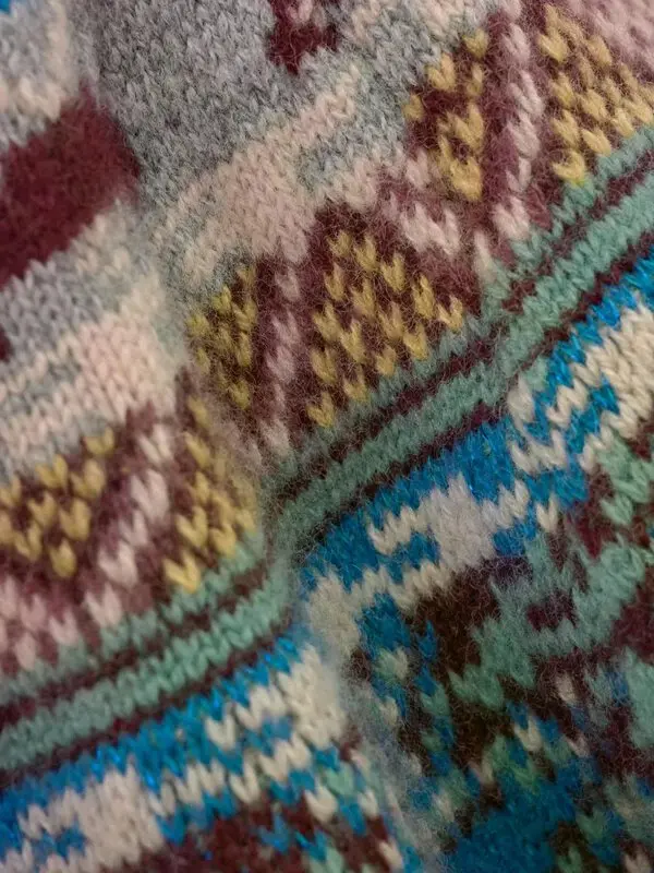 Ba&sh Geometric-pattern Puff-sleeve Cardigan