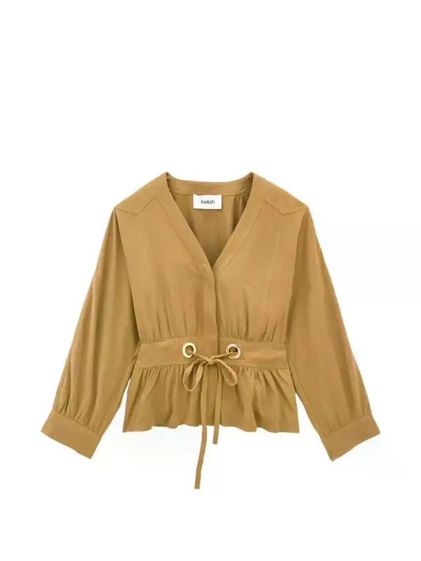 Ba&sh Tie-fastening Peplum Blouse