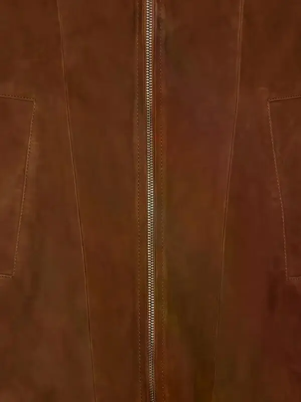 ROTATE BY BIRGER CHRISTENSEN Suede Bomber Jacket