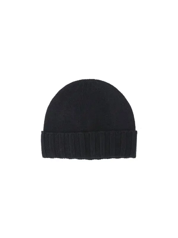 DRUMOHR Ribbed Knit Beanie - Black