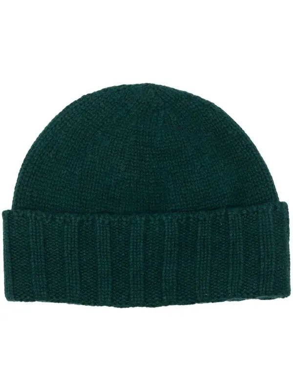 DRUMOHR Ribbed Knit Beanie - Green
