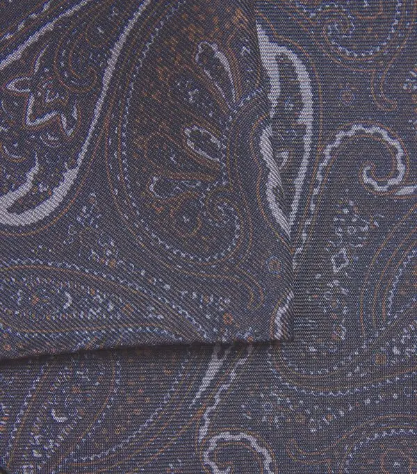 Corneliani Silk Necktie And Pocket Square Set - Grey