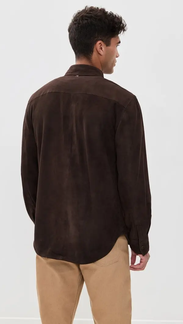 Billy Reid Savoy Suede Workshirt