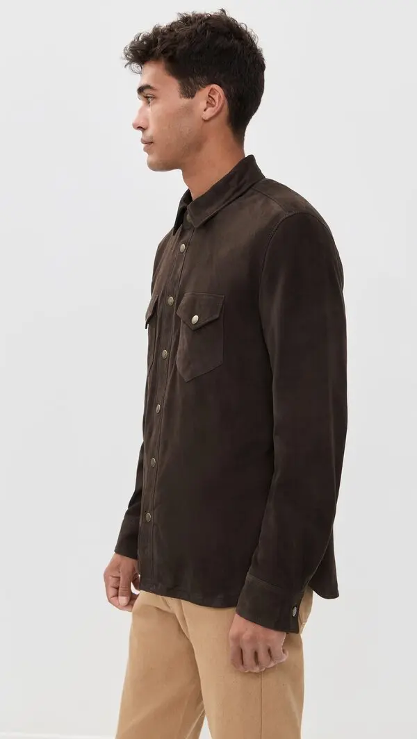 Billy Reid Savoy Suede Workshirt
