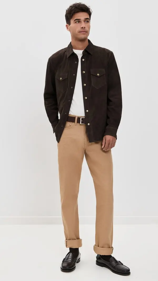 Billy Reid Savoy Suede Workshirt