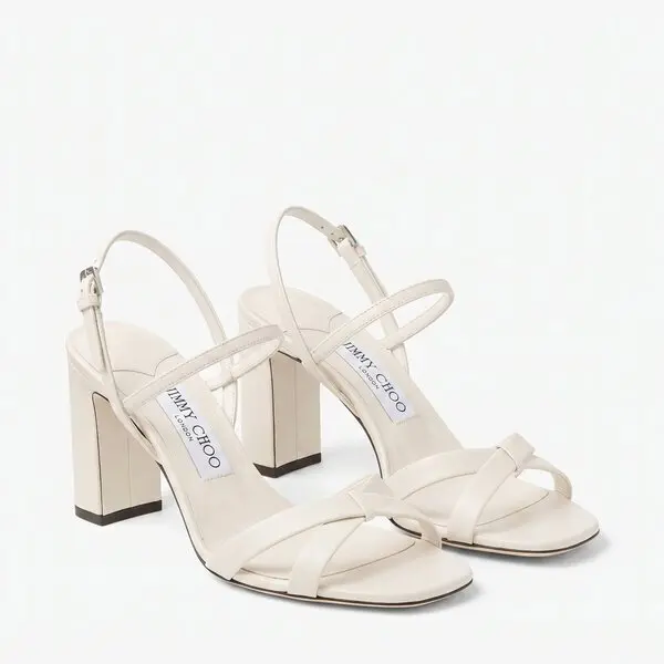 JIMMY CHOO Elsy 85 Leather Sandals