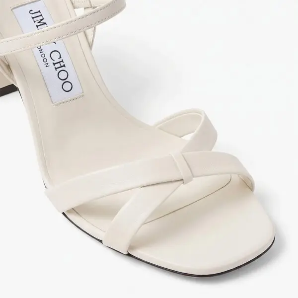 JIMMY CHOO Elsy 85 Leather Sandals